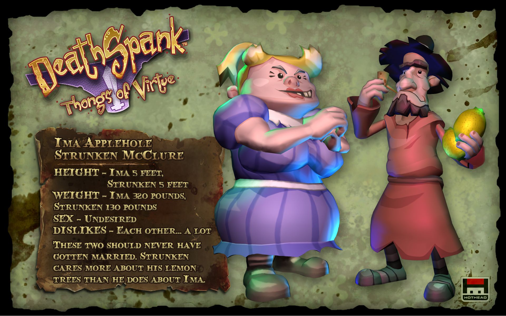 DeathSpank: Thongs of Virtue Characters Detailed in Style