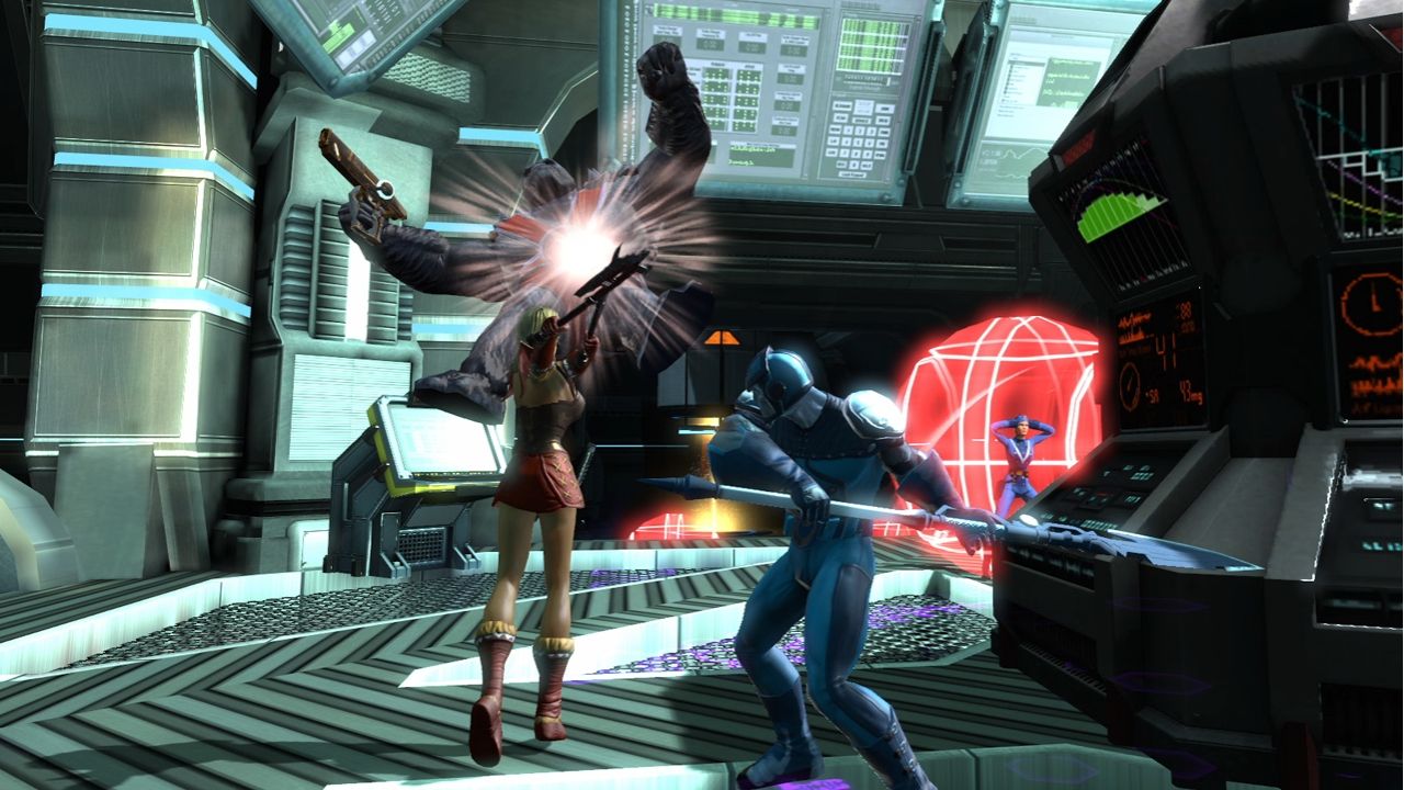 The Flash Beats Down Gorilla Grodd in New DC Univese Online Screens