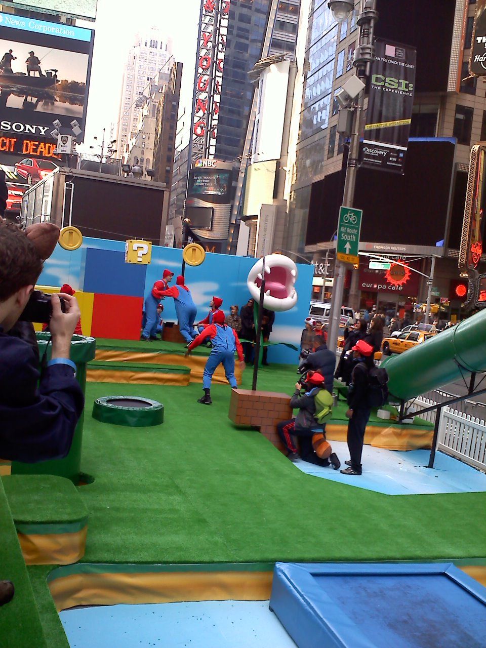 Super Mario Invades Times Square
