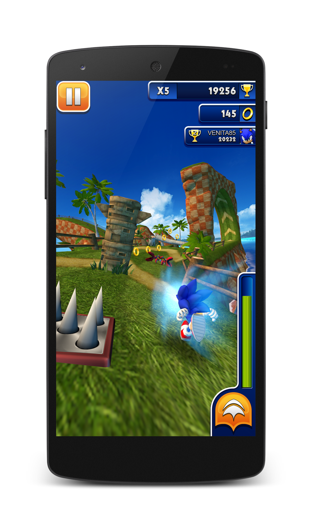 Sonic Dashes his way onto Android