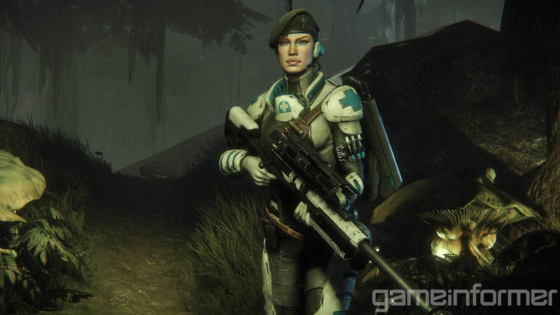 New Evolve Screenshots Showcase Goliath Monster and Human Hunters