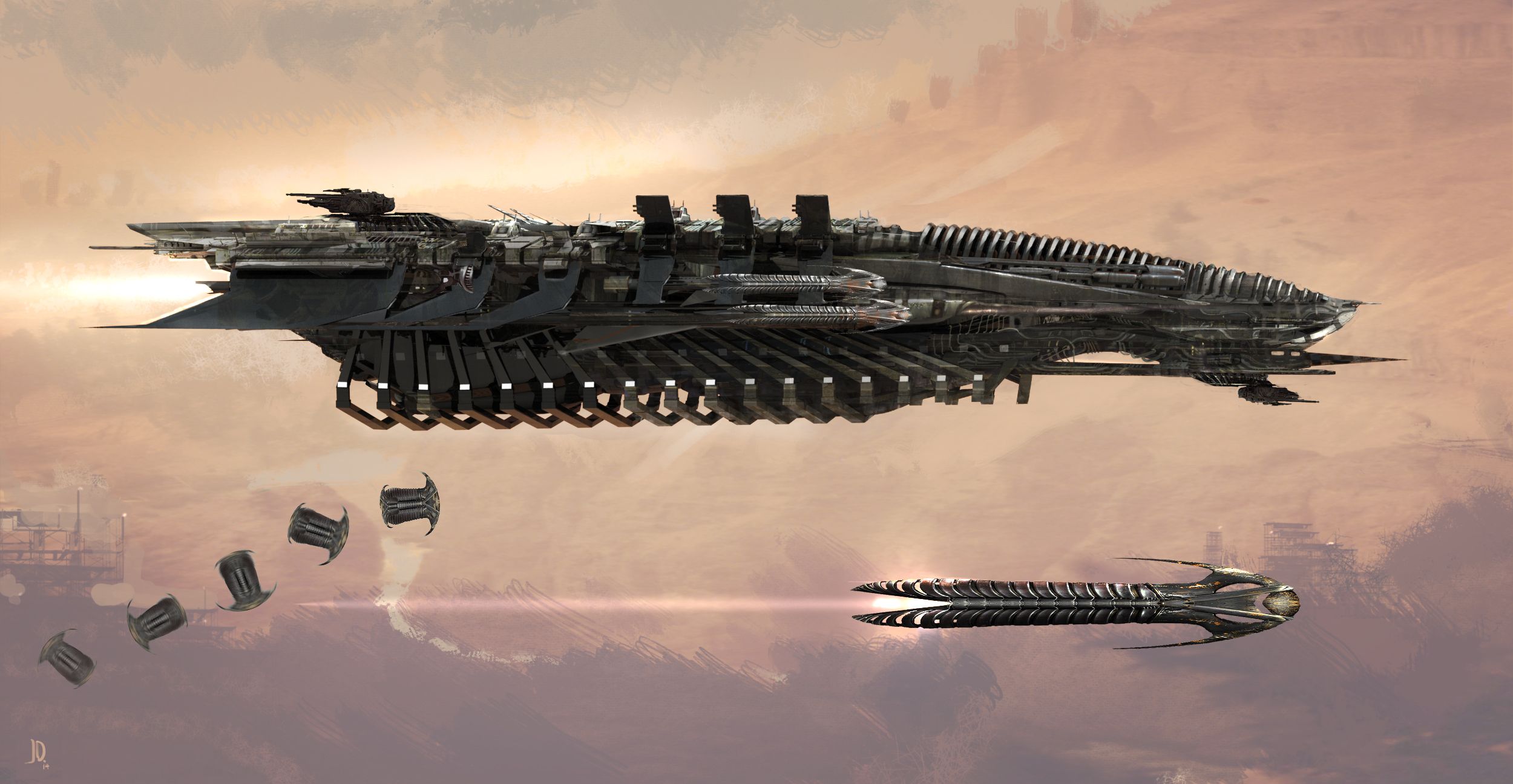 Star Citizen Gets Amazing New Renders and Art Showing the Vanduul Ships ...