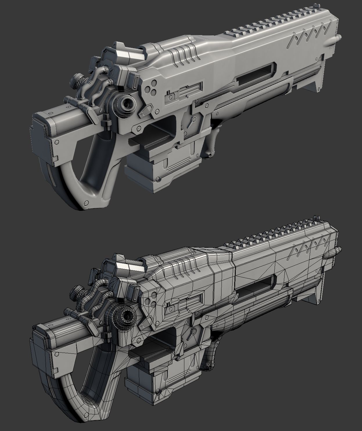 Naughty Dog Designer Shows Fantastic 3D Rendered Rifle...From StarCraft