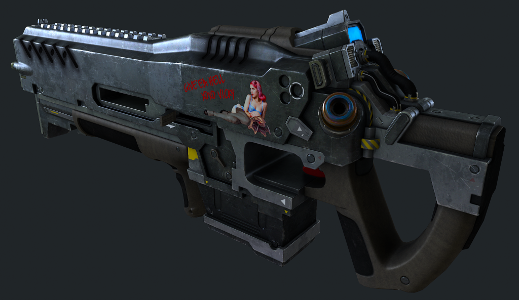 Naughty Dog Designer Shows Fantastic 3D Rendered Rifle...From StarCraft