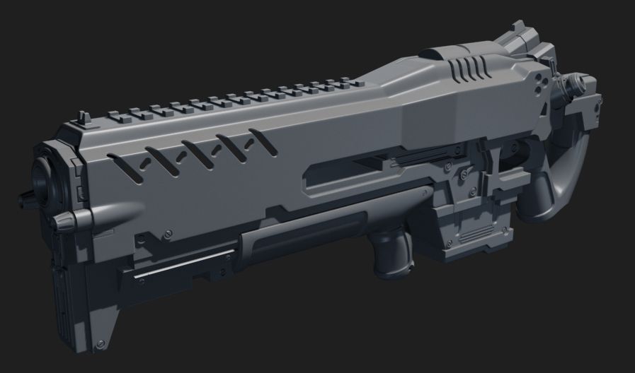 Naughty Dog Designer Shows Fantastic 3D Rendered Rifle...From StarCraft