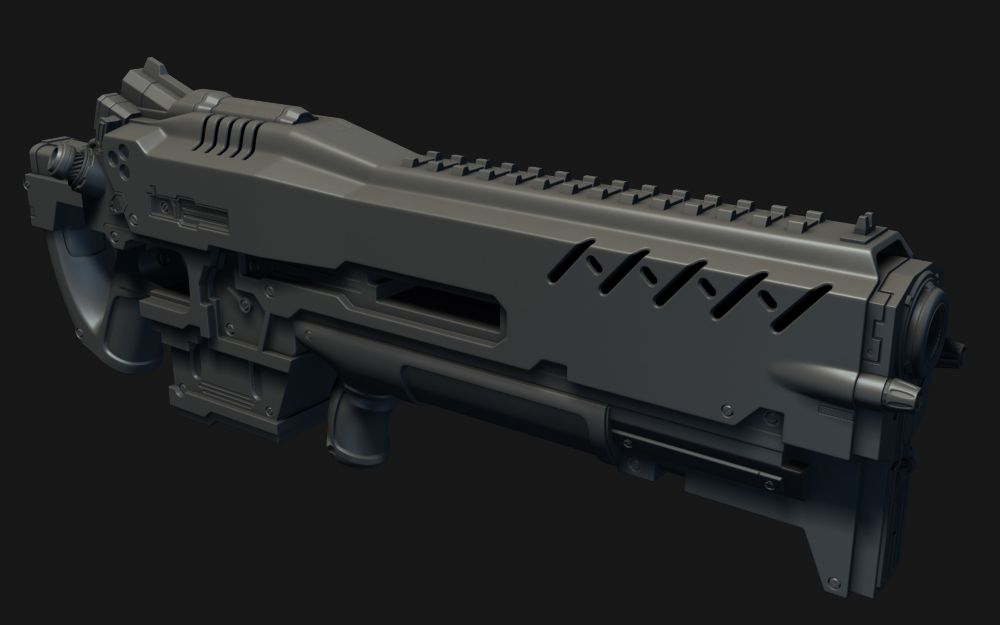 Naughty Dog Designer Shows Fantastic 3D Rendered Rifle...From StarCraft