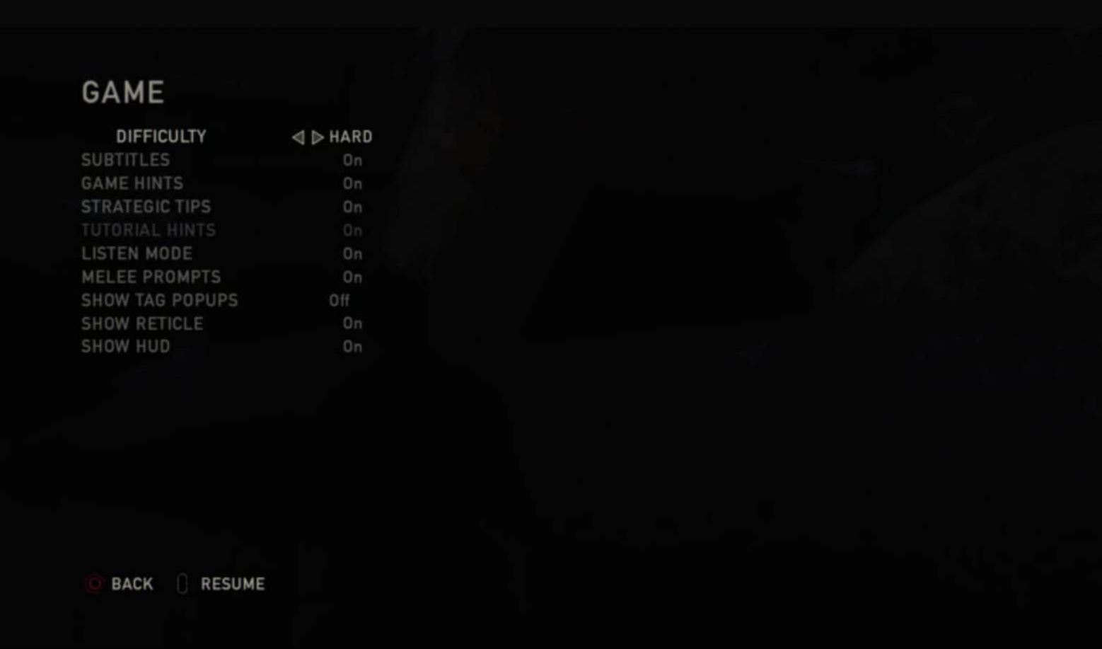 Here Are the Setting Menus of The Last of Us Remastered on PS4