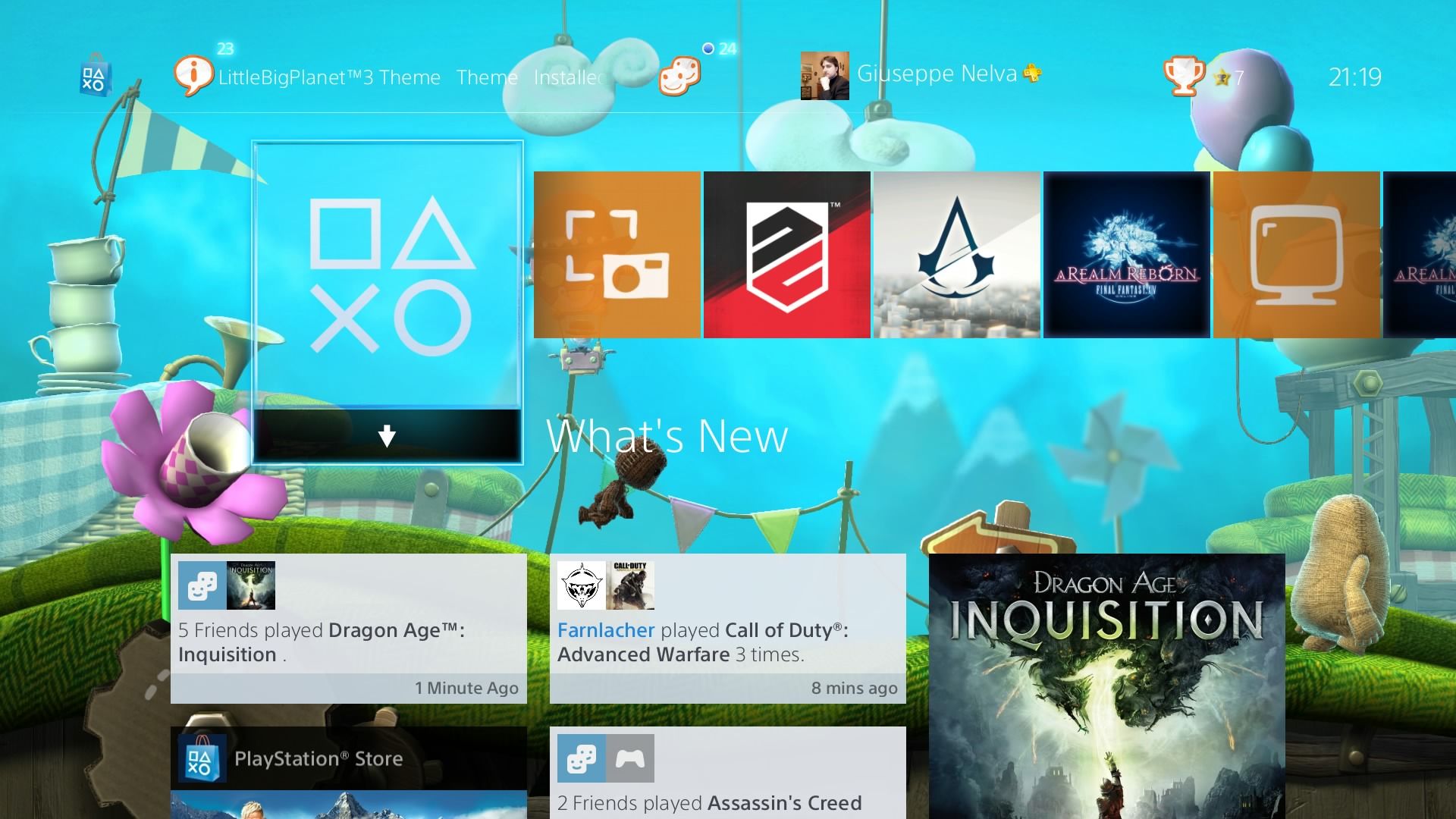 New PS4 Dynamic Theme Released with LittleBigPlanet 3; Reveals ...