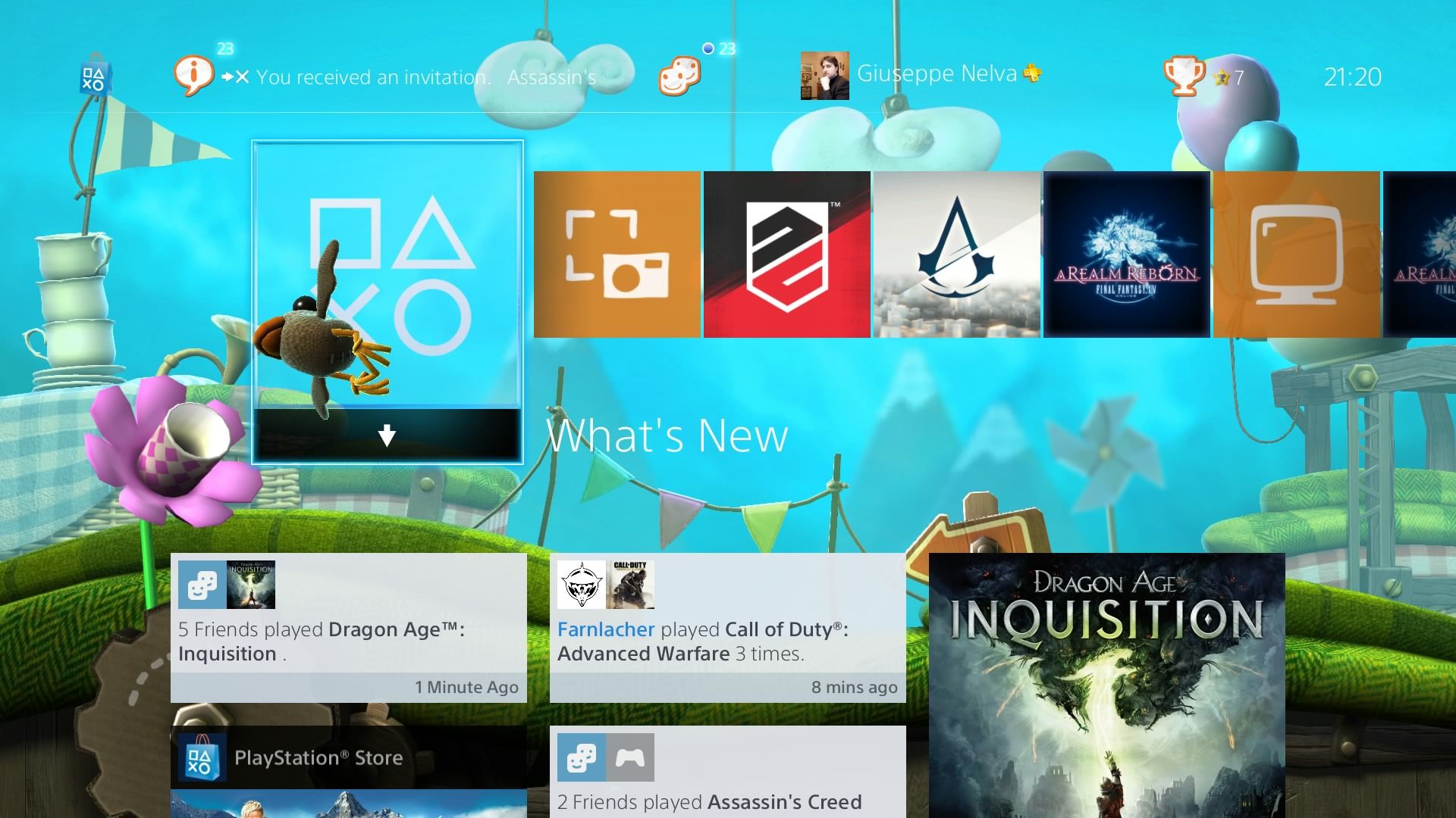 New PS4 Dynamic Theme Released with LittleBigPlanet 3; Reveals ...