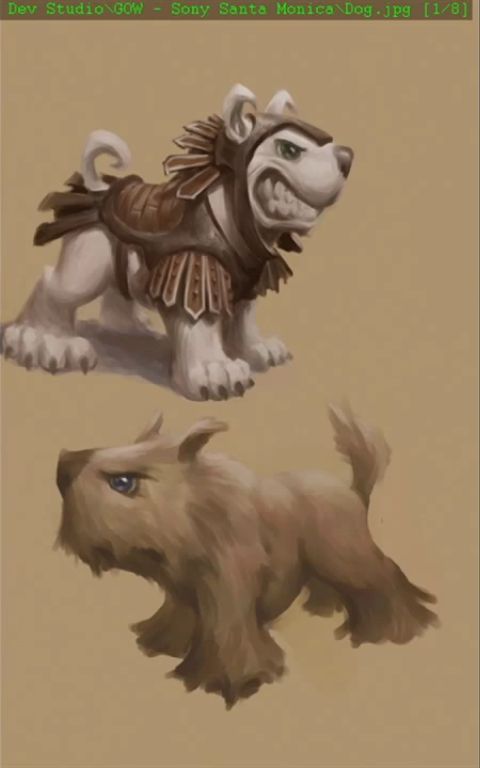 This is What God of War's Kratos (and His Dog) Used to Look Like Before ...