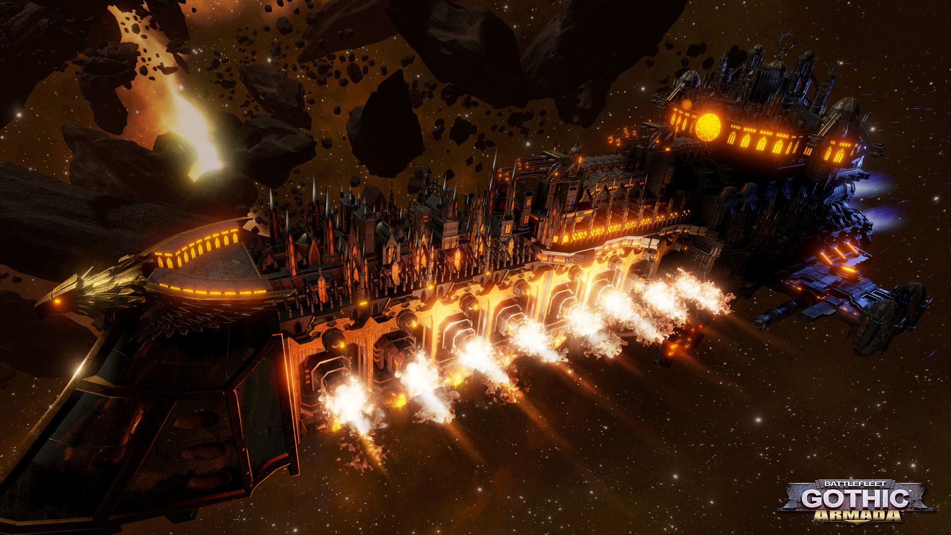 New Warhammer 40K RTS Battlefield Gothic: Armada Announced; First ...