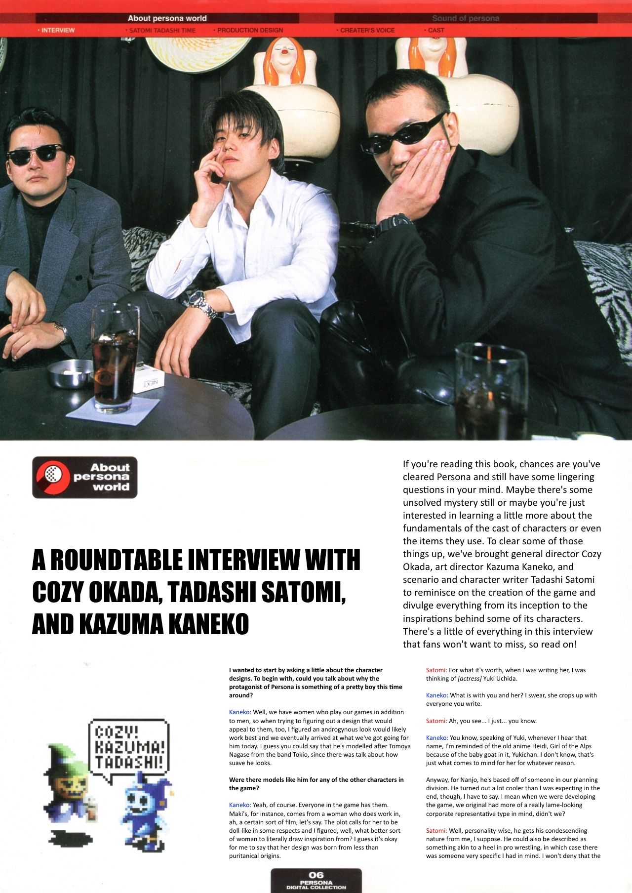 Persona 1 Roundtable Interview Translated into English for First Time ...