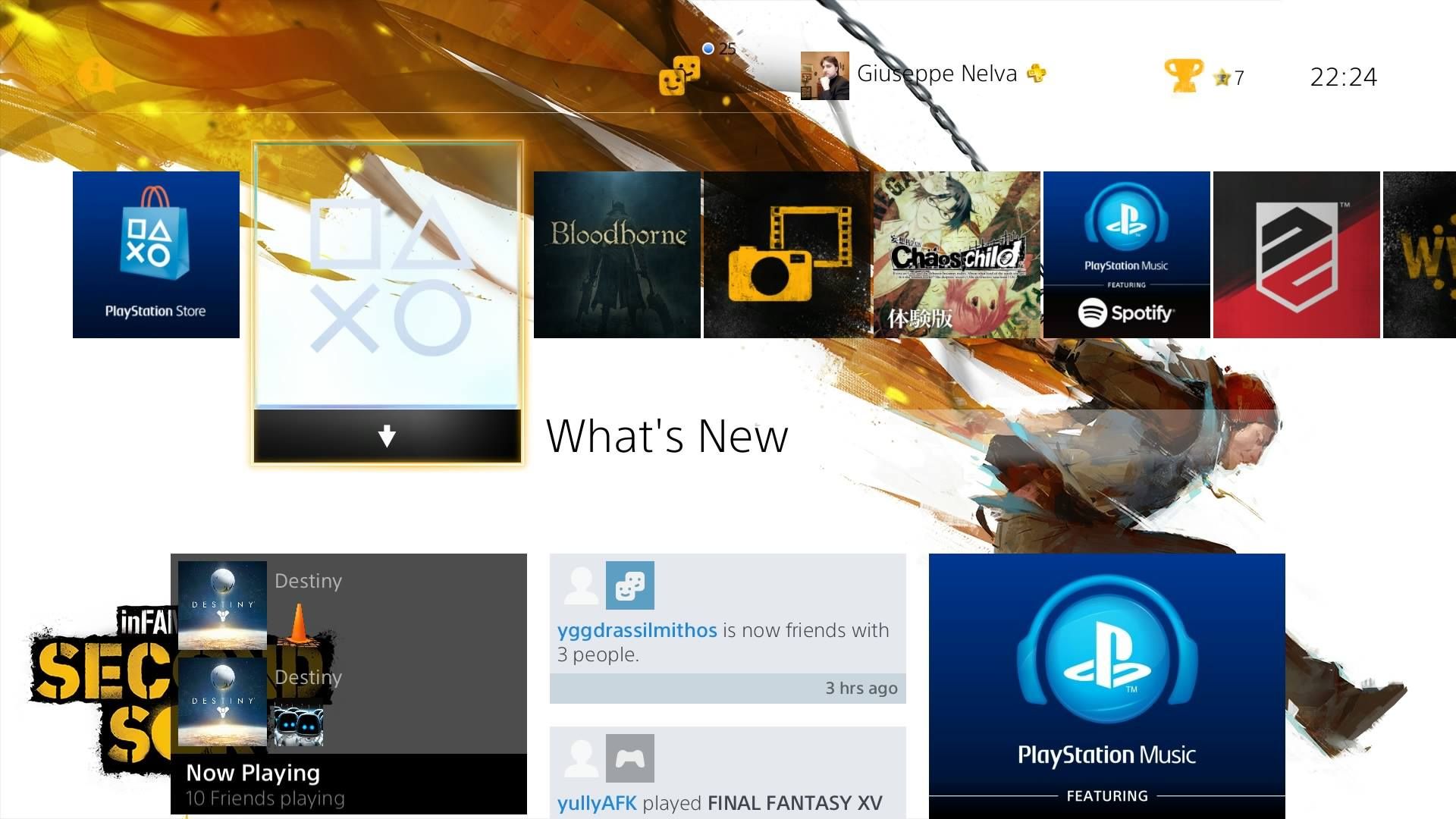 Two InFAMOUS PS4 Themes Released by Sony: Screenshots Inside