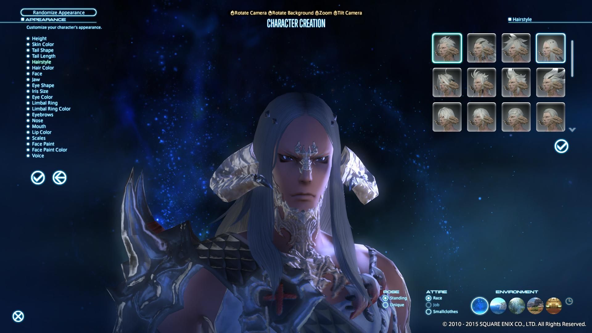 185 Final Fantasy XIV: Heavensward's New Race Character Creation ...