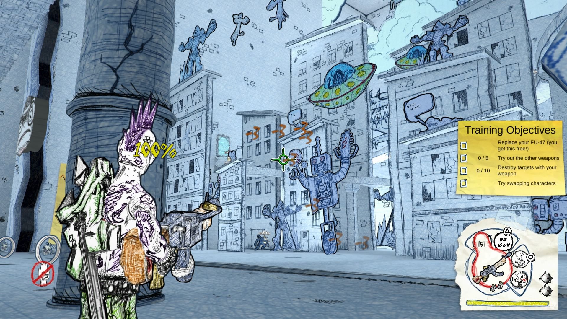 Check Out PS4 Exclusive Drawn to Death's Wacky and Lovely Graphics in ...