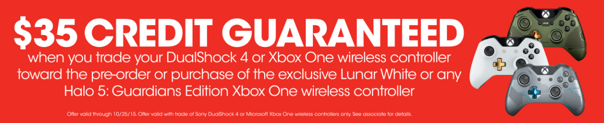 Gamestop Offering $35 Credit for DualShock 4 or Xbox One Wireless ...