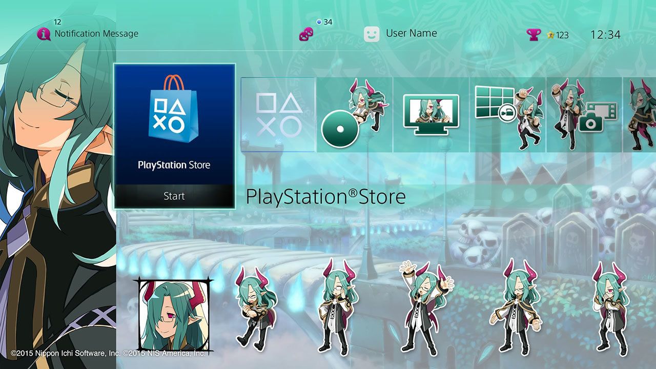 PS4 Gets 10 Colorful Disgaea 5 Themes on the North American PSN ...