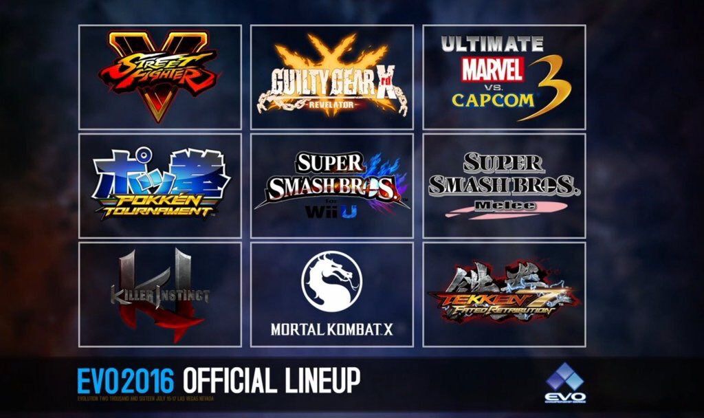 EVO 2016's Full Lineup Revealed with Street Fighter V, Smash Bros ...