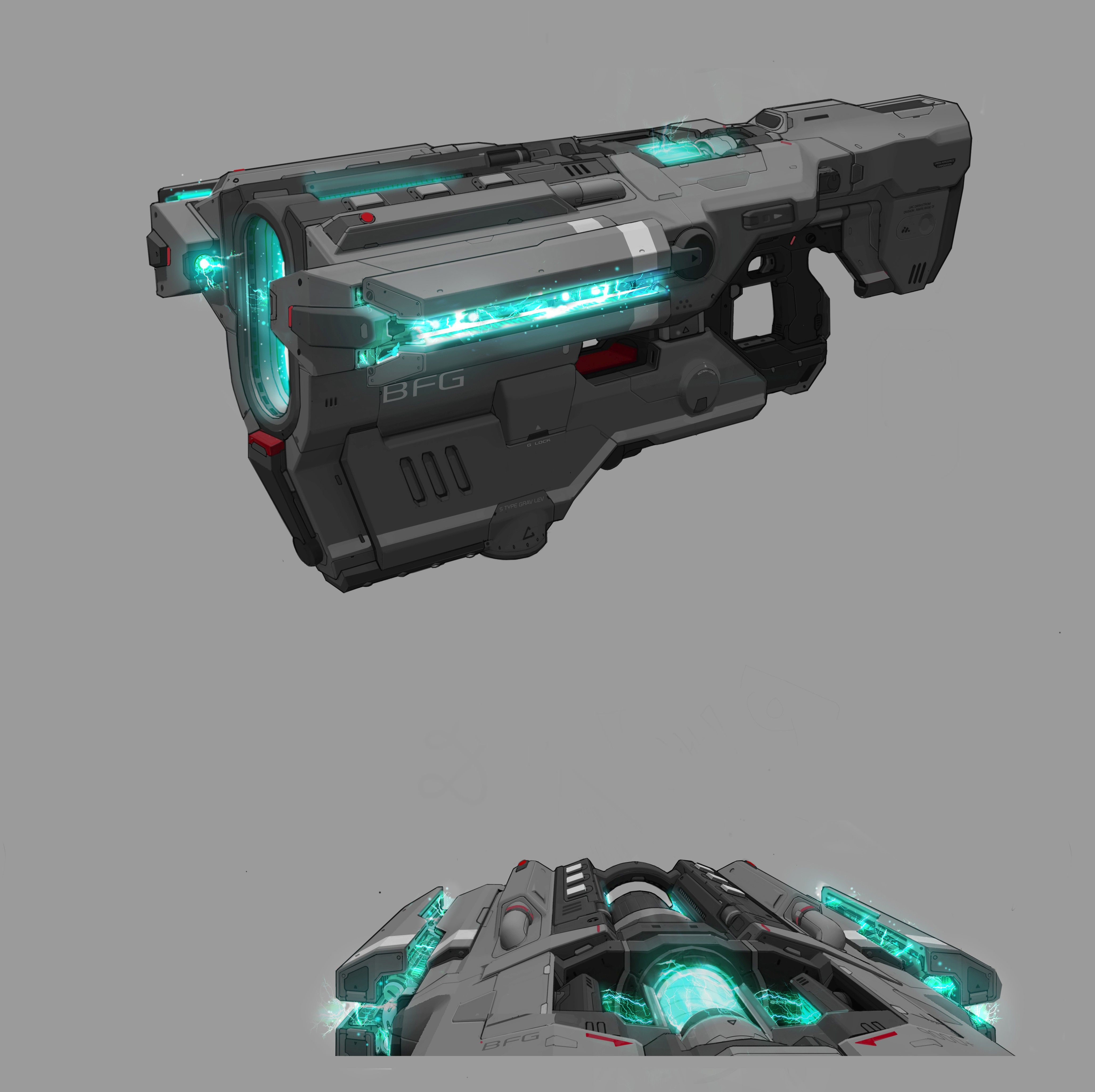 New Doom Artwork And Renders Showcases its Mighty Weapons of Destruction