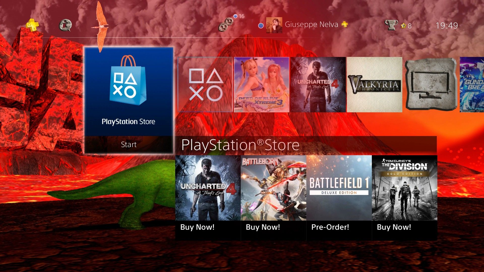 PS4 Gets Free Dinosaur Theme by Truant Pixel and Free Doom Theme for ...