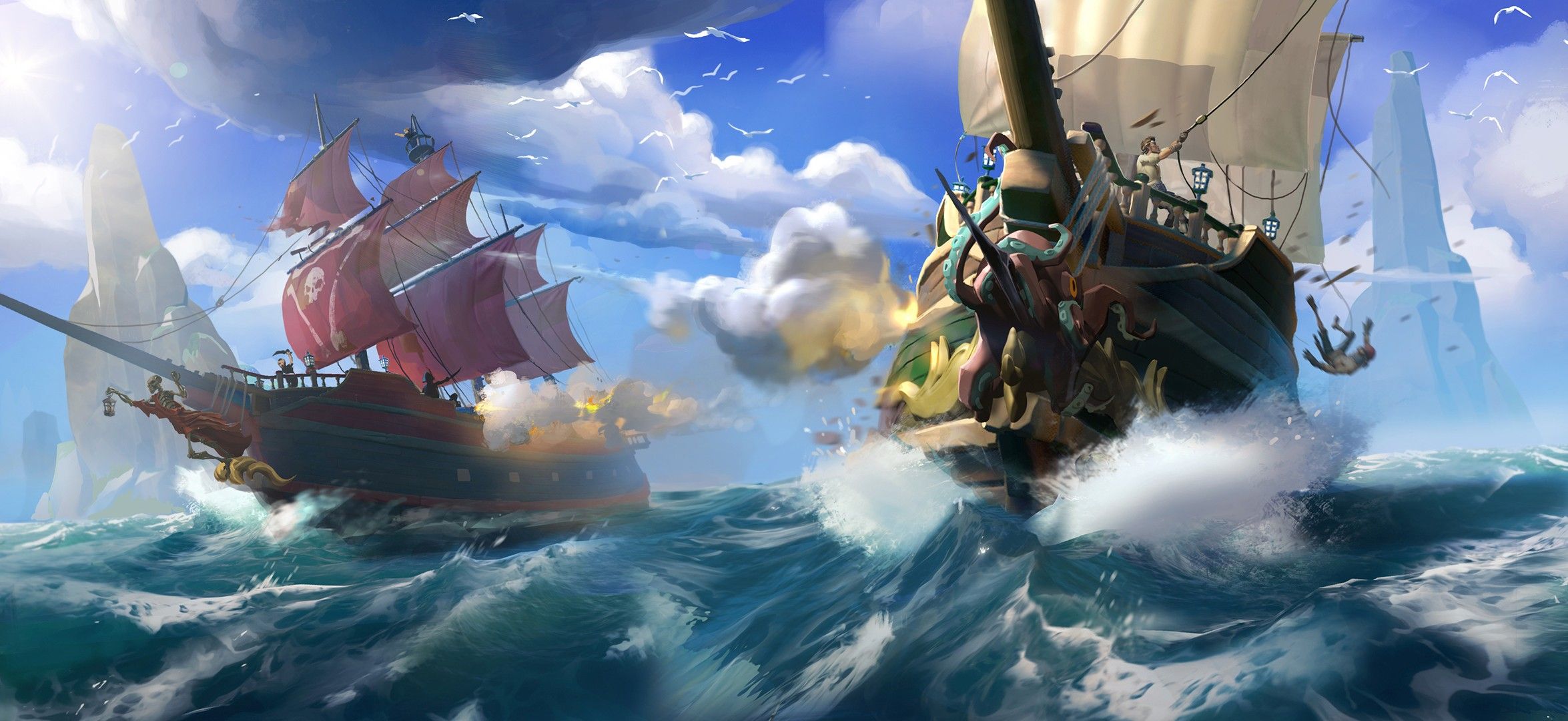 Rare’s Sea of Thieves Gets Tons of Screenshots and Art: Ships, Weapons ...