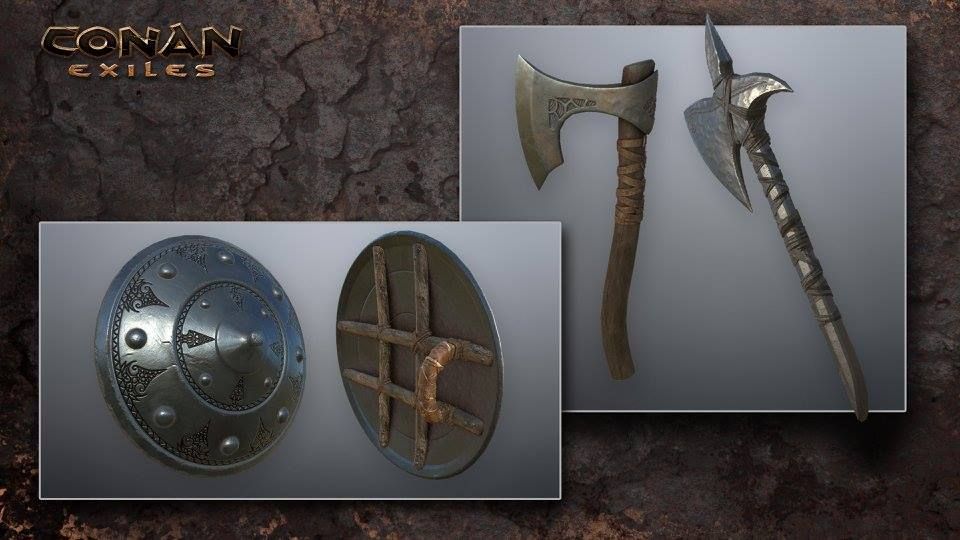 New Conan Exiles Images Show Axes, Shields, Crossbows and Spears; Info ...