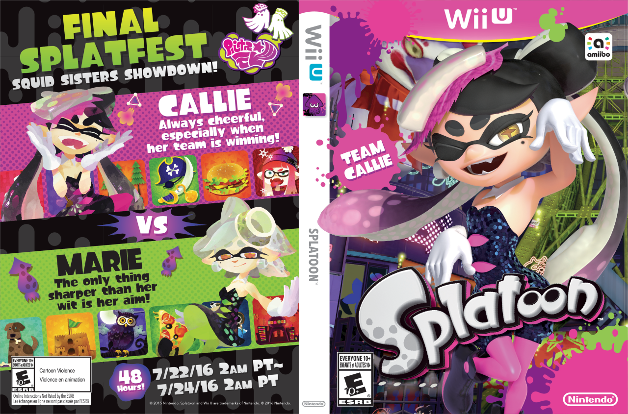 Alternate Box Art for Splatoon Fans Created for Final Splatfest