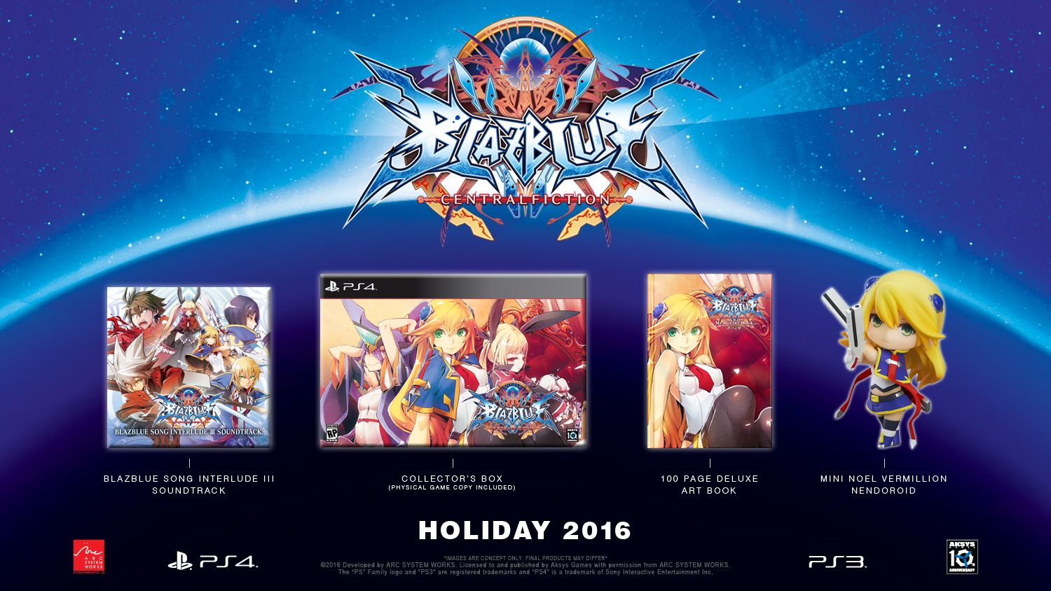 Blazblue Central Fiction is Getting a Luxurious Limited Edition