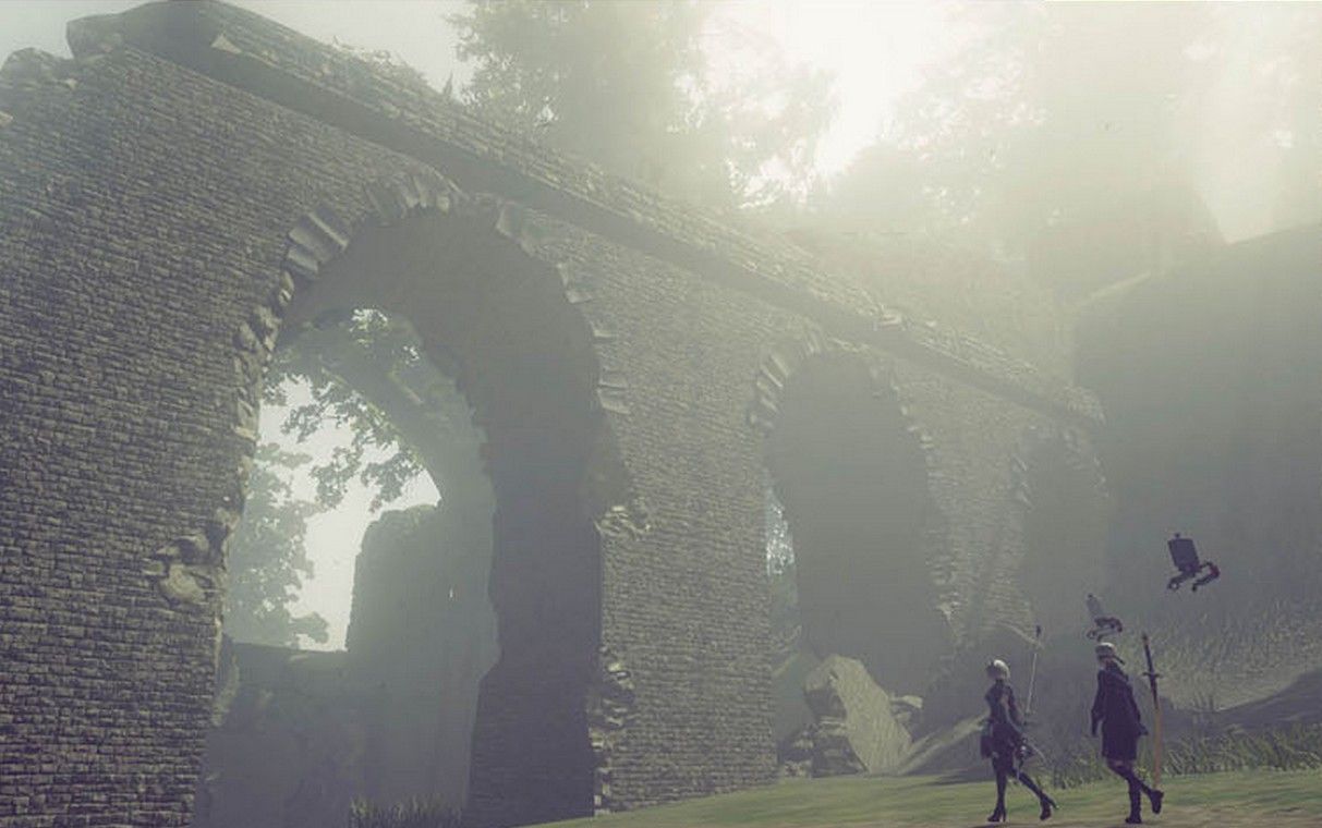 NieR: Automata Gets Gorgeous Screenshots: Final Fantasy XV Sword, New ...