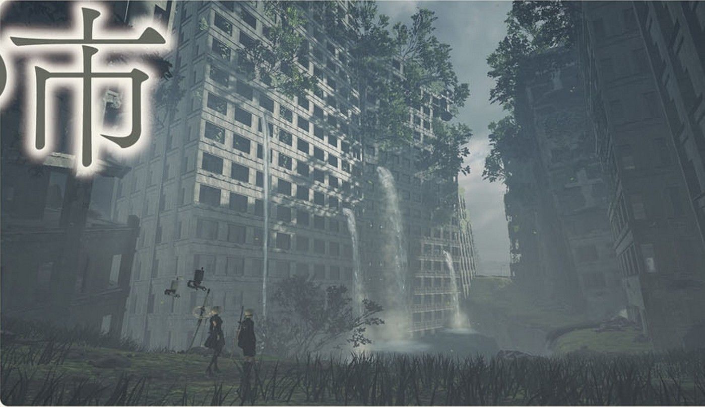 NieR: Automata Gets New Screenshots Showing New Areas, Fishing, Riding ...