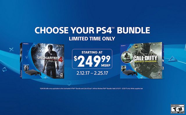Uncharted 4 and Call of Duty PS4 Slim Bundles Are $249 for Limited Time