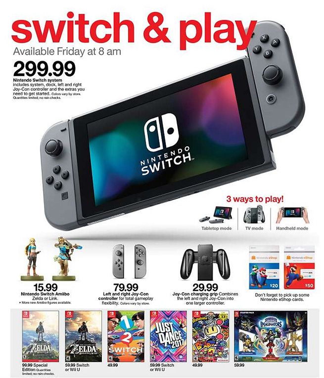 Target and Best Buy Confirm Nintendo Switch Consoles Available for Walk ...