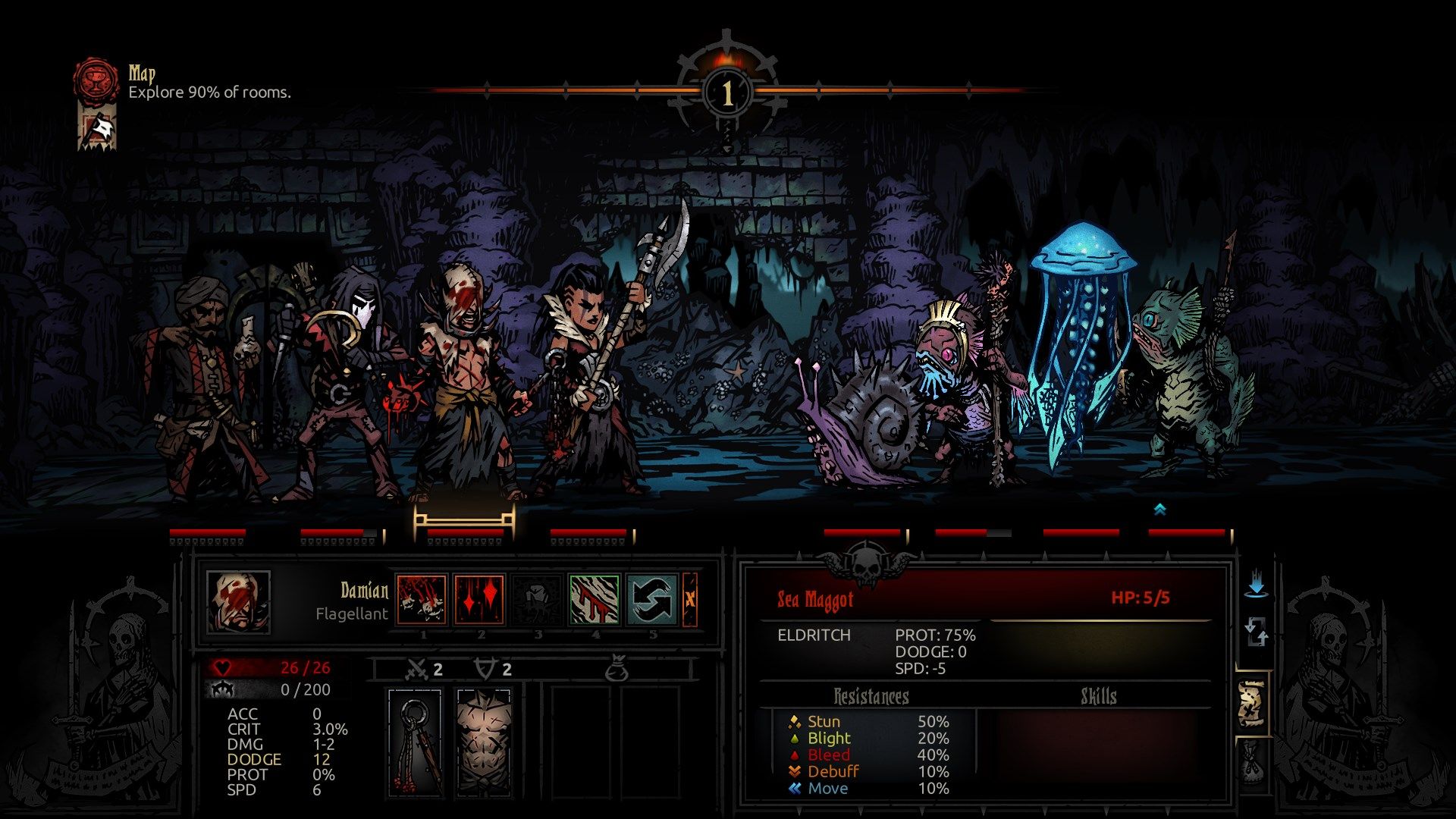 Darkest Dungeon - The Crimson Court New Flagellant Class Detailed