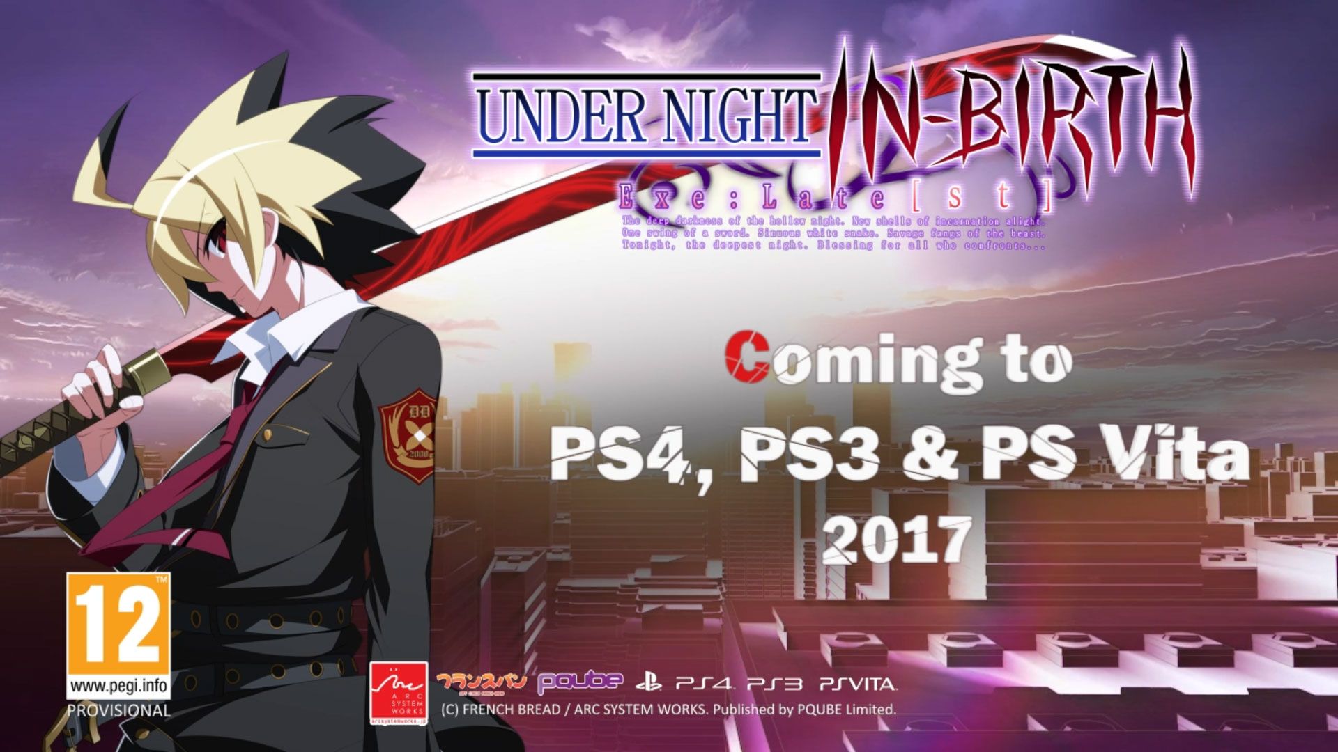PlayStation Exclusive Under Night In-Birth Exe: Late[st] European ...