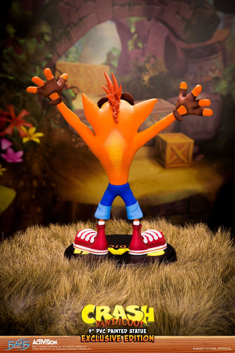 Crash Bandicoot Statue Features the Bandicoot with His Hands in the Air ...