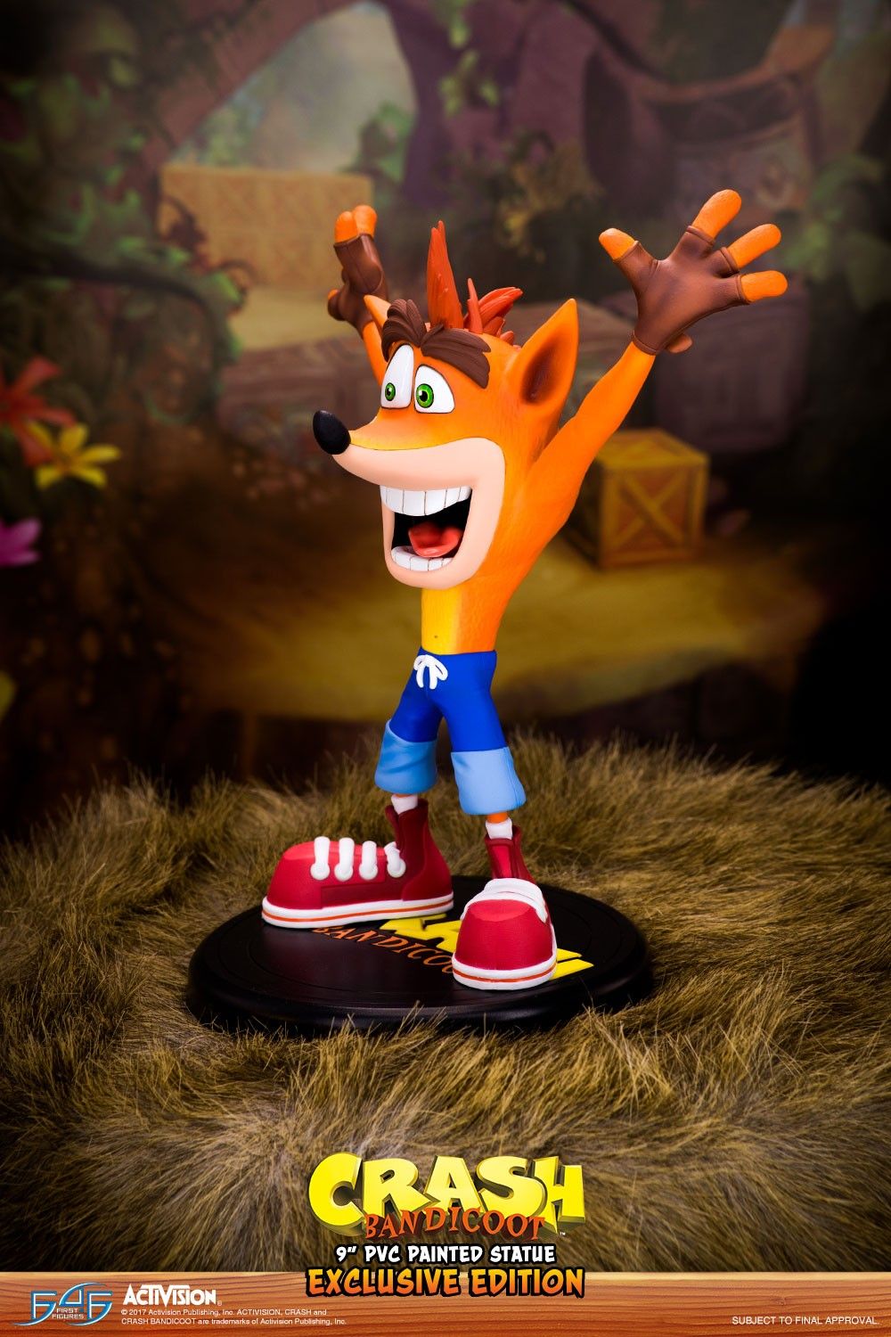 Crash Bandicoot Statue Features the Bandicoot with His Hands in the Air ...