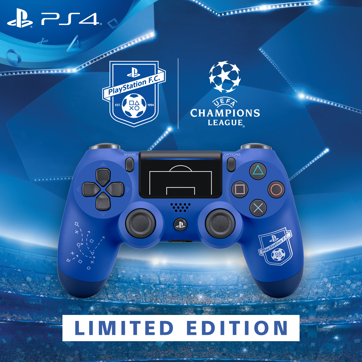 New Limited Edition PlayStation F.C. DualShock 4 Wireless Controller ...