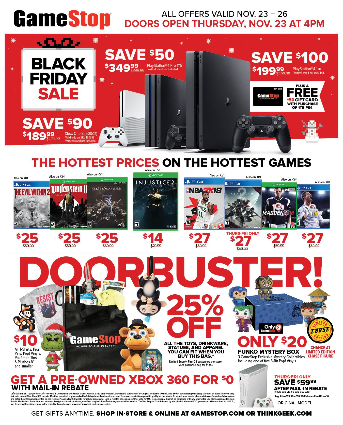 GameStop Black Friday Ad Reveals Deals and Discounts Aplenty