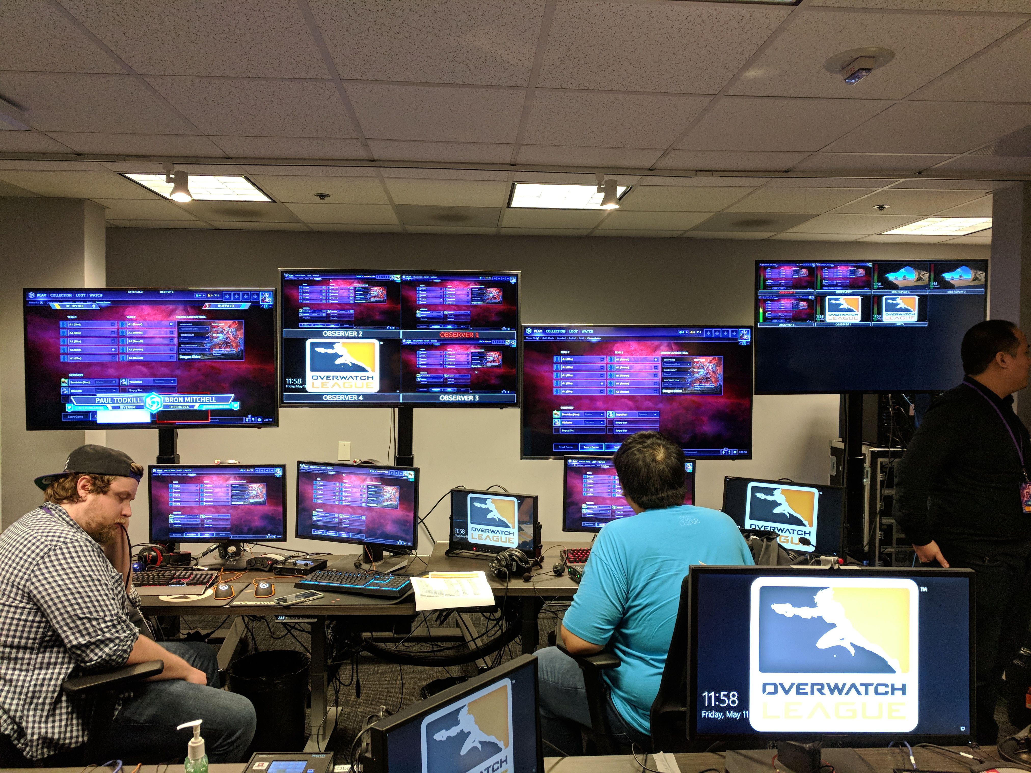 Take a Look Backstage of Blizzard Arena During Heroes of the Dorm