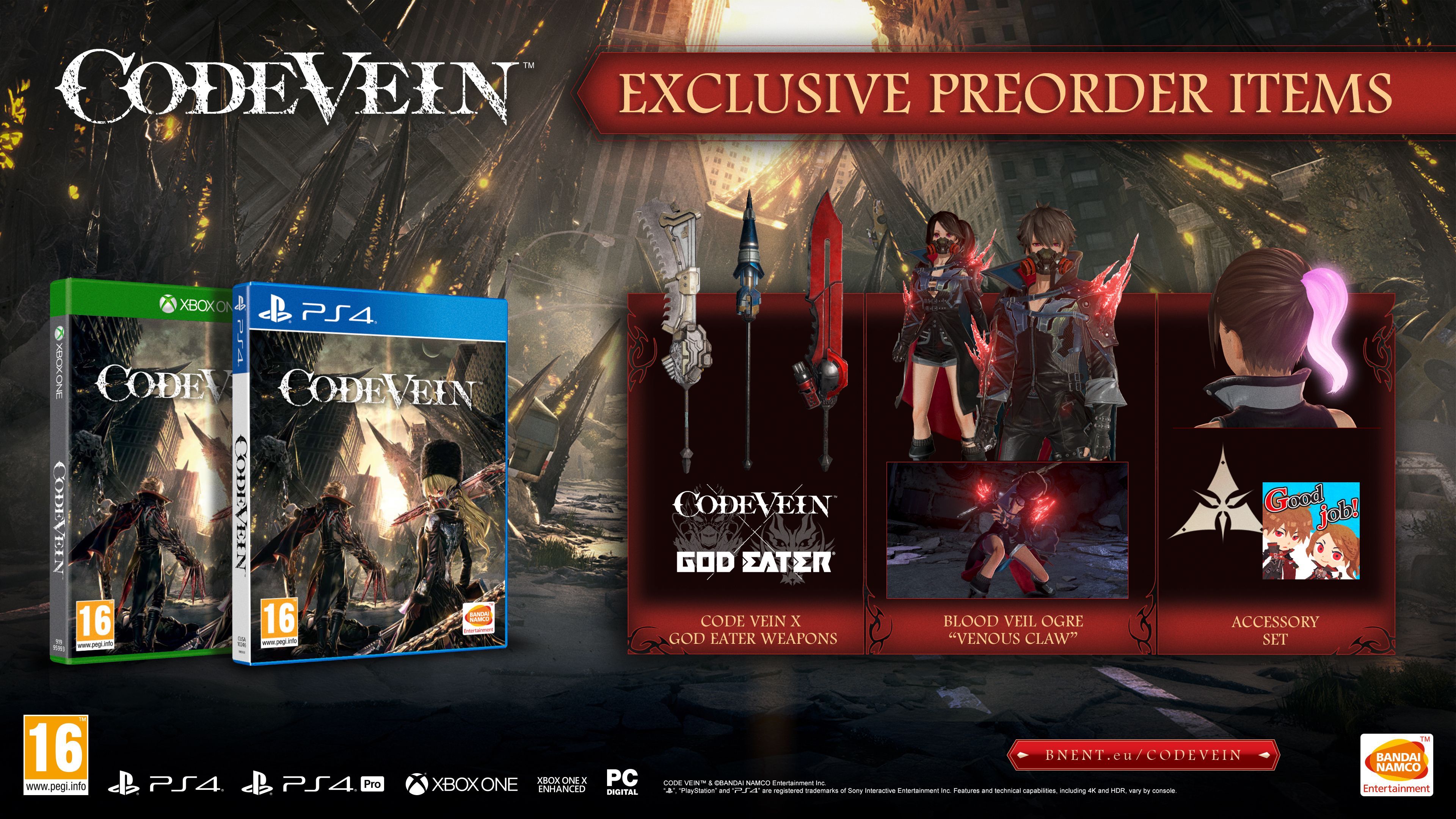 Code Vein's Western Release Date Confirmed on September 28th; Box Art ...