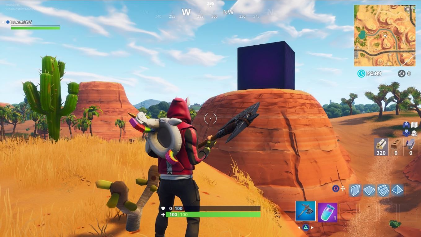 Mysterious Giant Purple Block Shows Up in Fortnite as Rift Closes