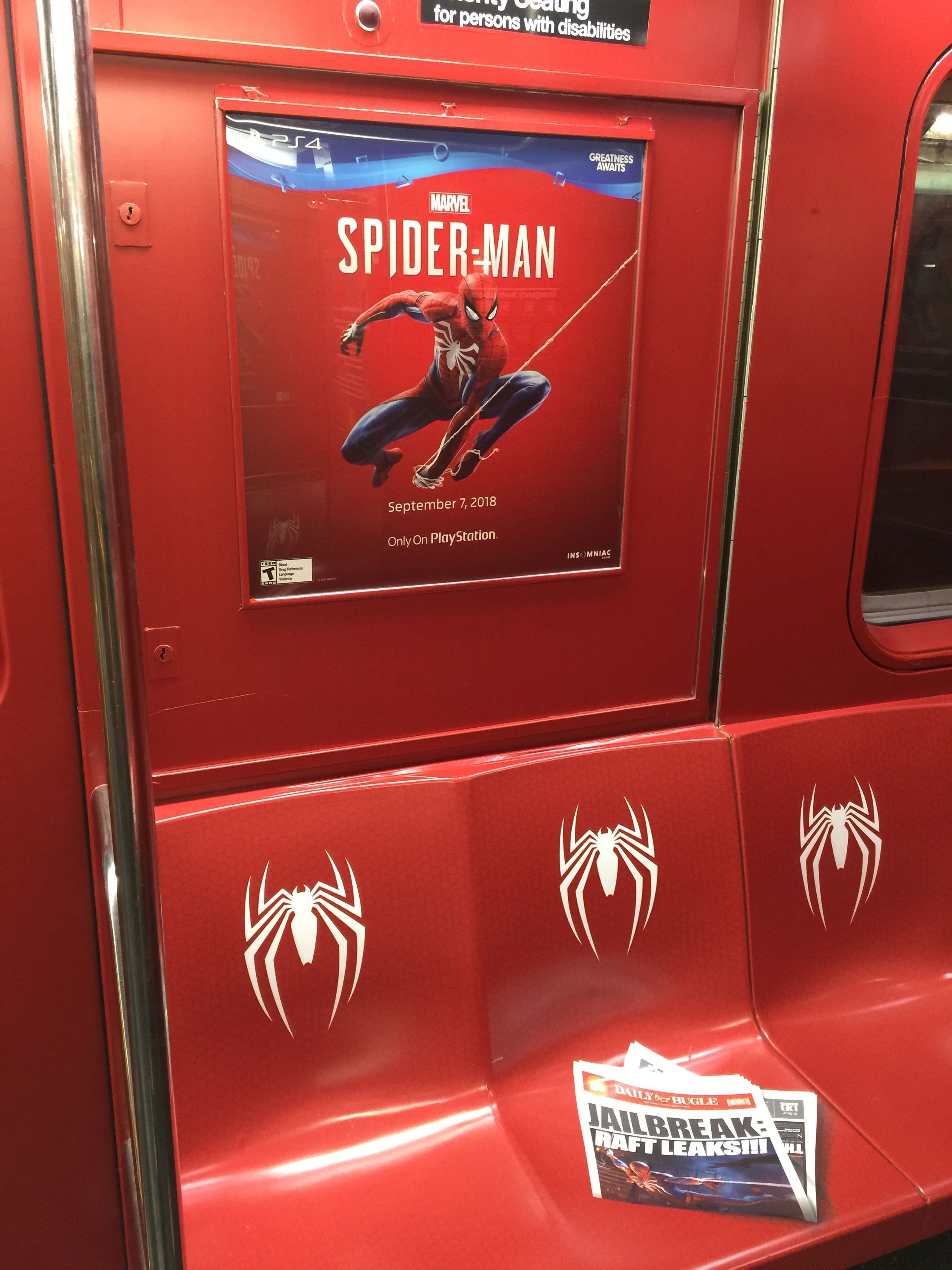 Marvel's Spider-Man PS4 Hype Train Is Literally Running in New York City