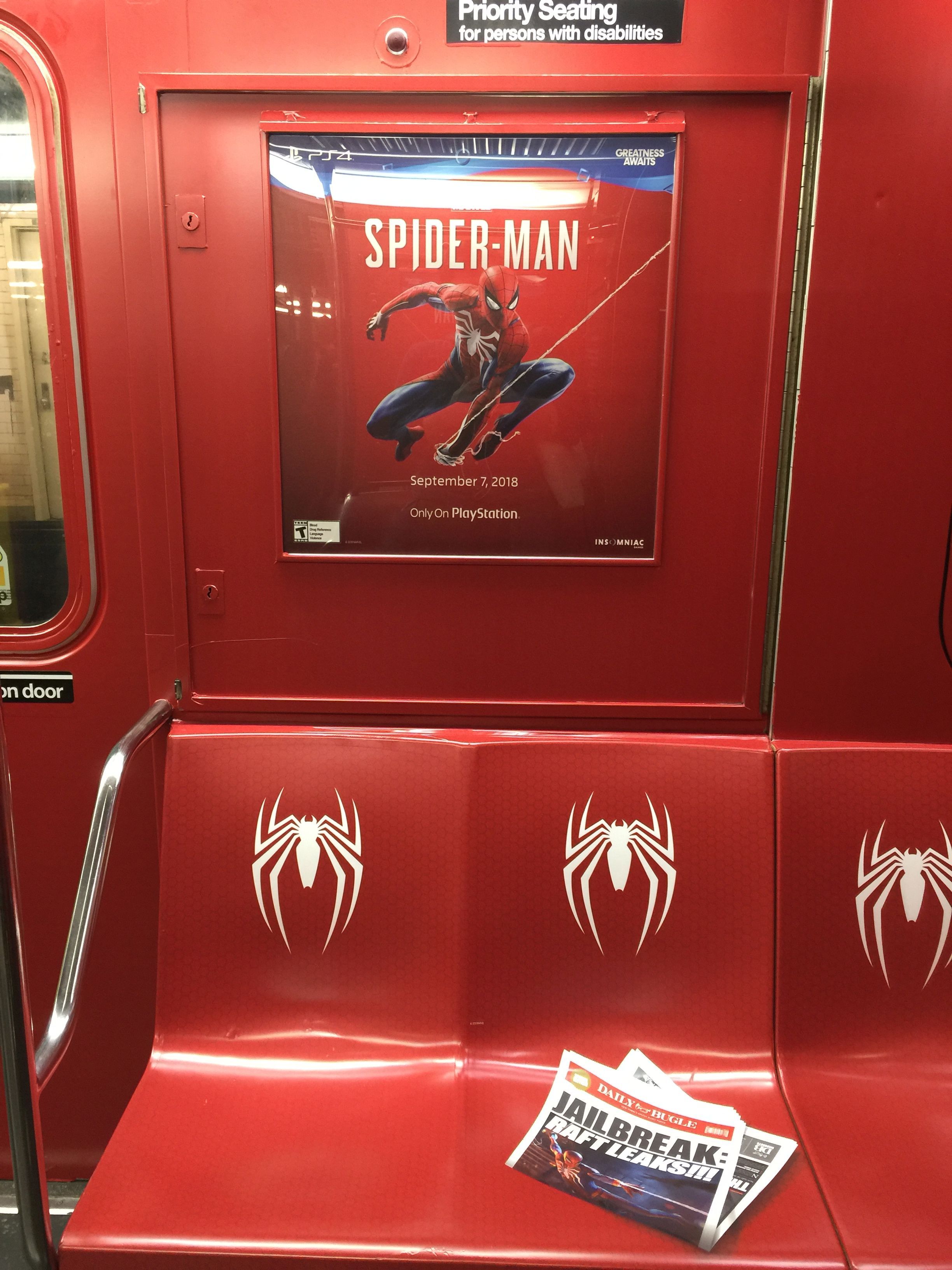 Marvel's Spider-Man PS4 Hype Train Is Literally Running in New York City