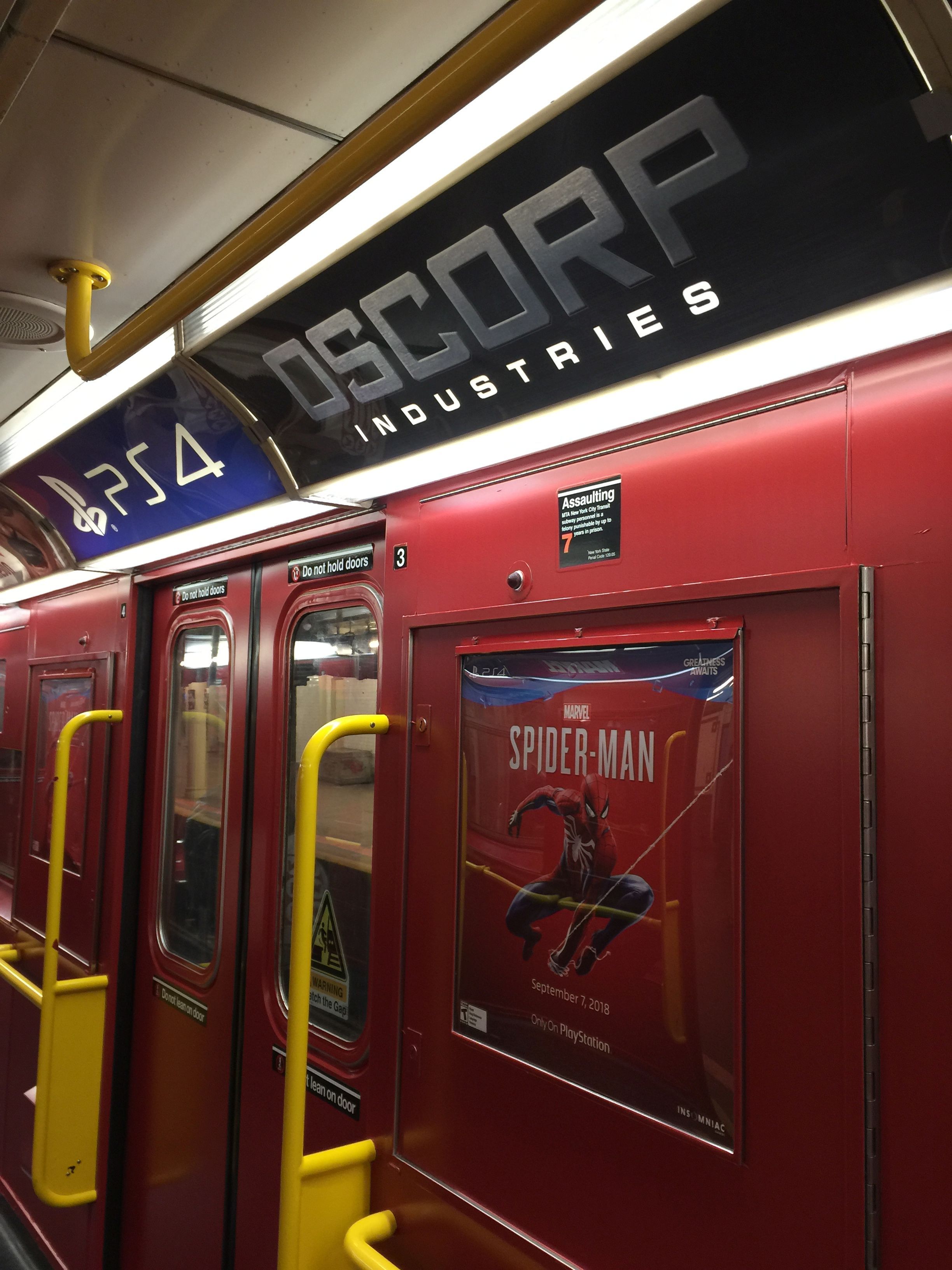 Marvel's Spider-Man PS4 Hype Train Is Literally Running in New York City