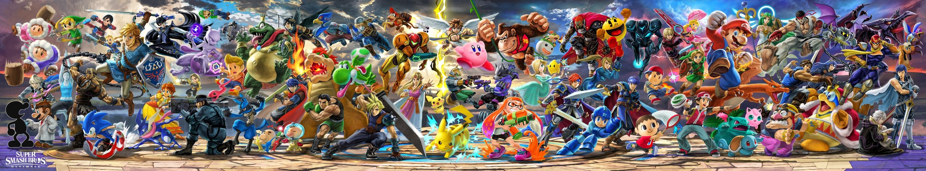 Check Out Super Smash Bros. Ultimate's Massive Character Art Featuring ...