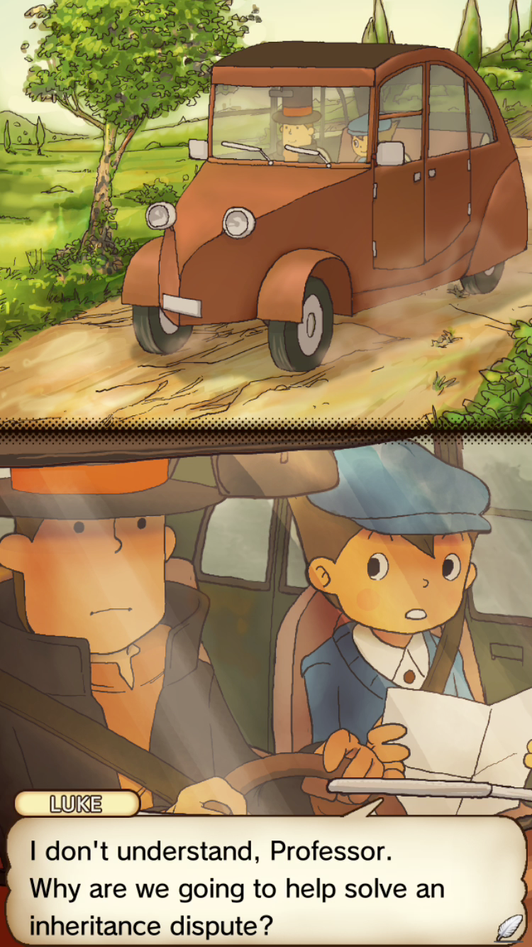 Professor Layton and the Curious Village lands on iOS and Android devices
