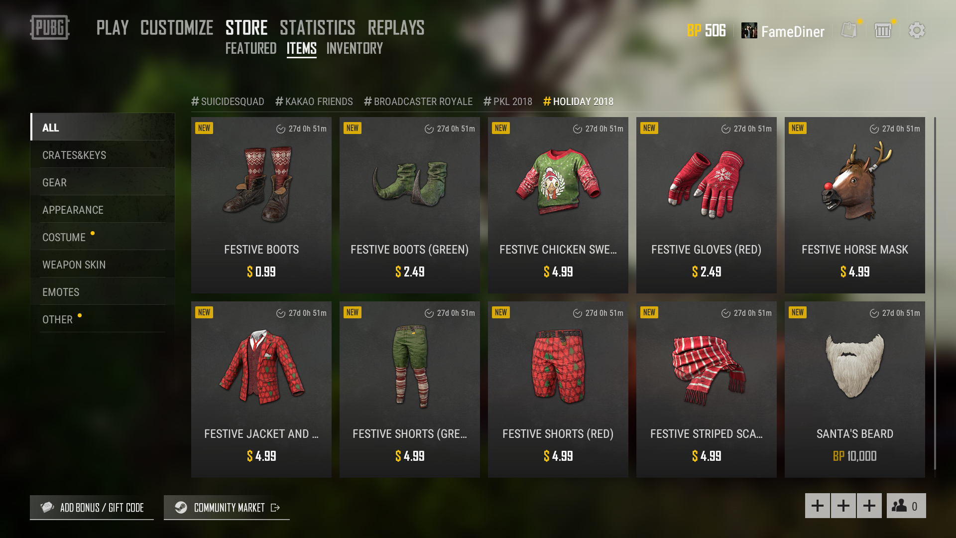 Santa Claus Comes to PlayerUnknown's Battlegrounds