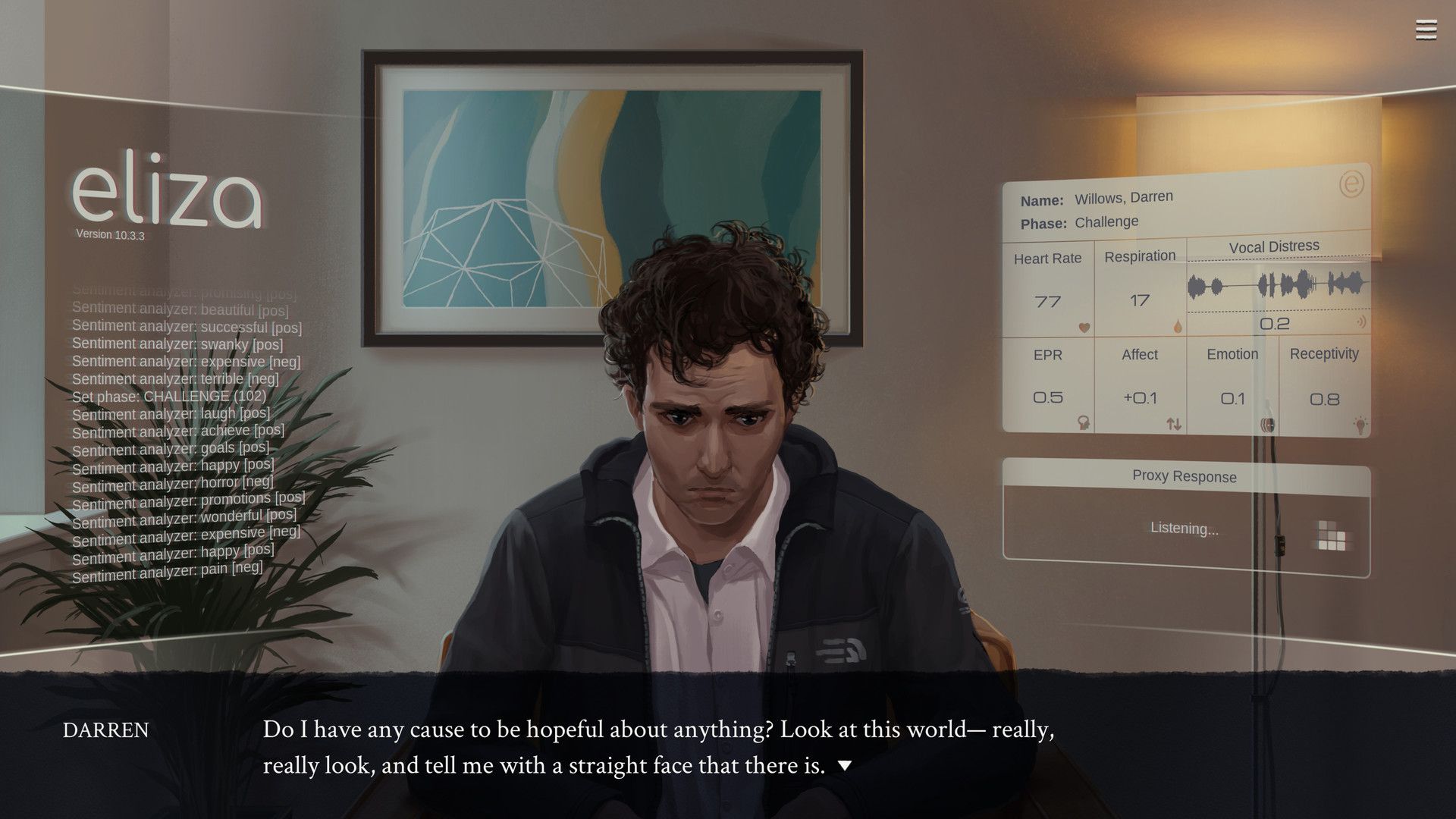 Eliza is an Intriguing Game About an AI Therapist and the People It ...