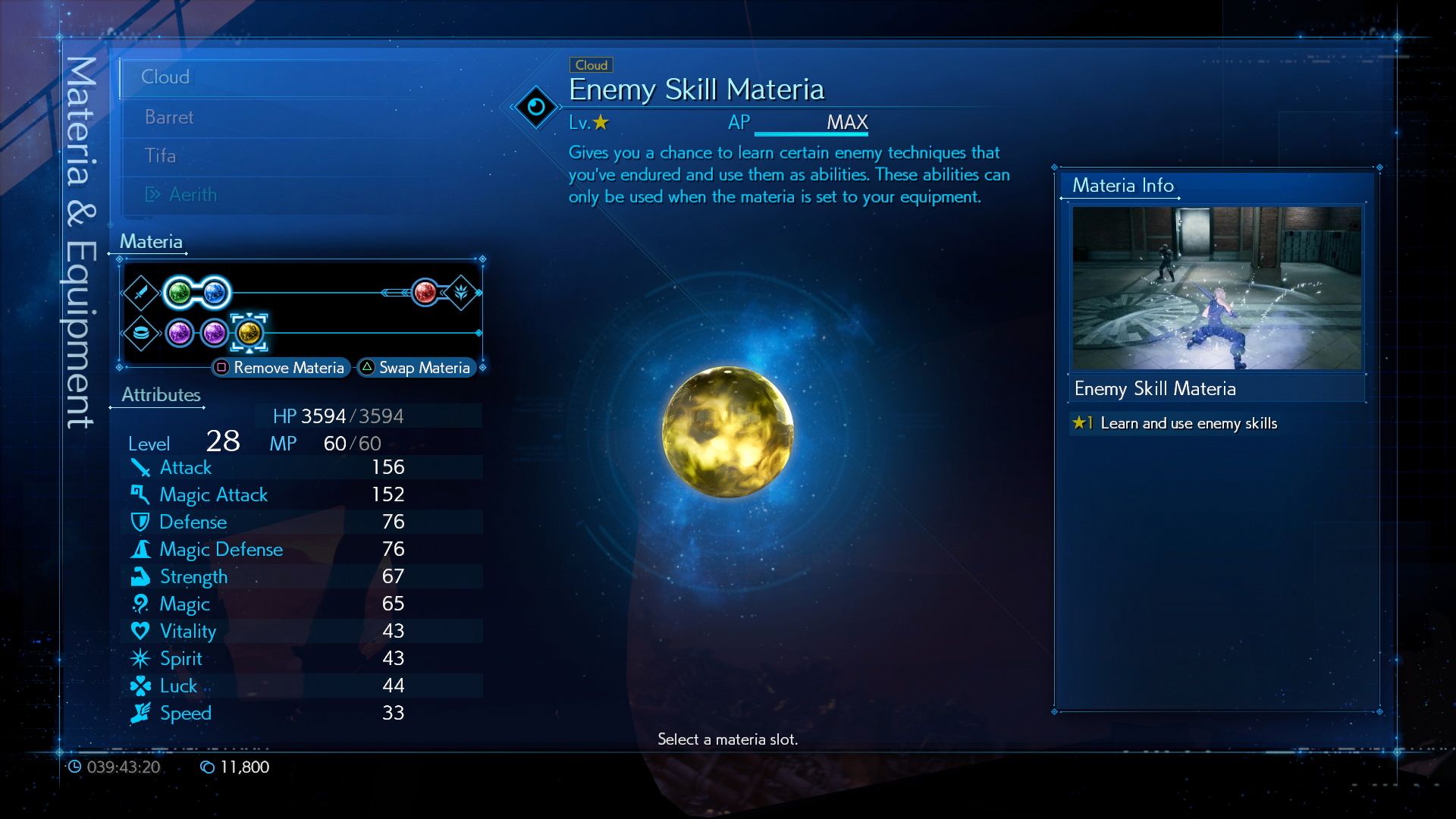 Final Fantasy VII Remake Screenshots Detail Leviathan Summon, Enemy Skill Materia