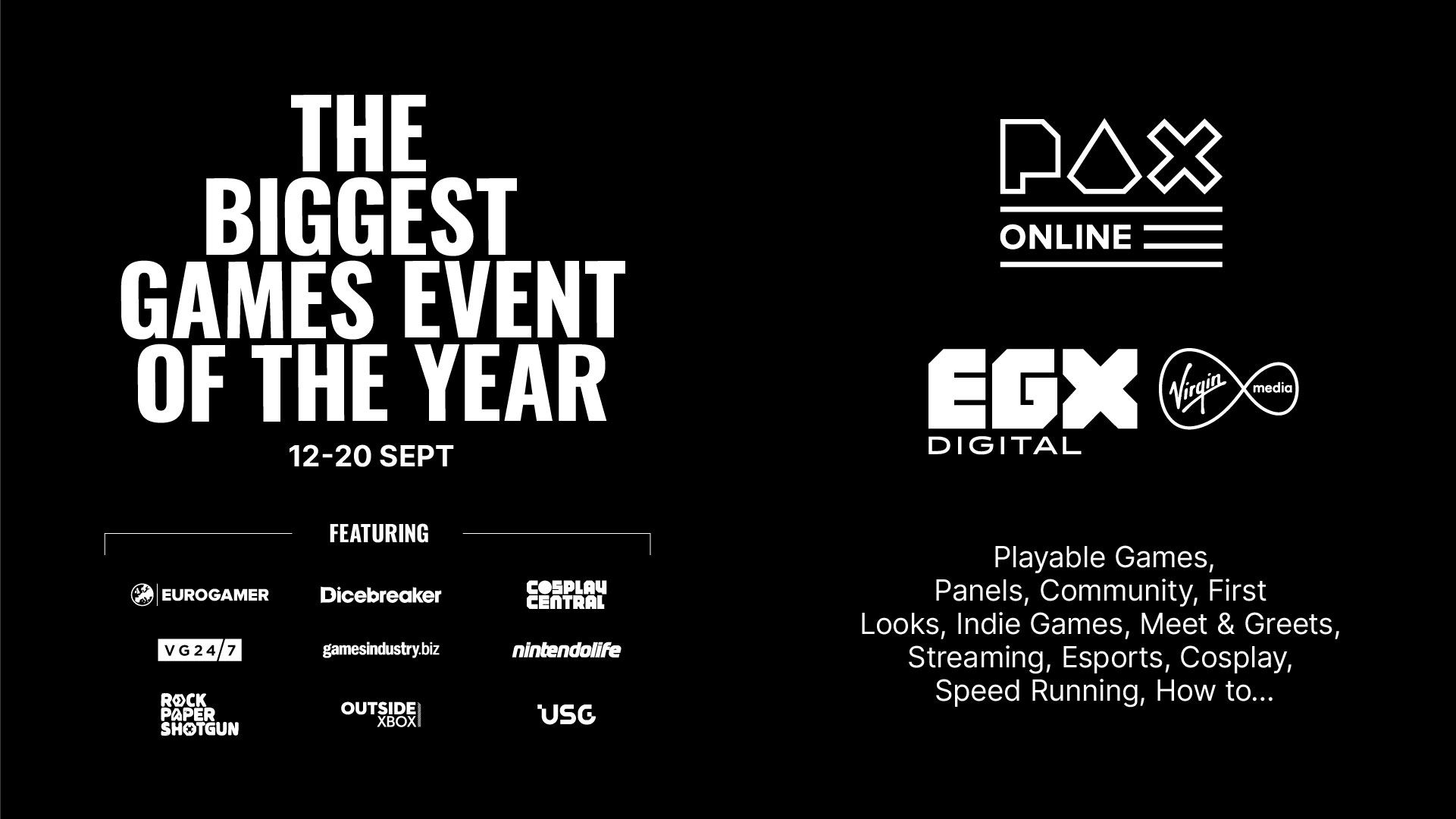 EGX is Latest Event Cancelled - Joining Forces With PAX for Online Event